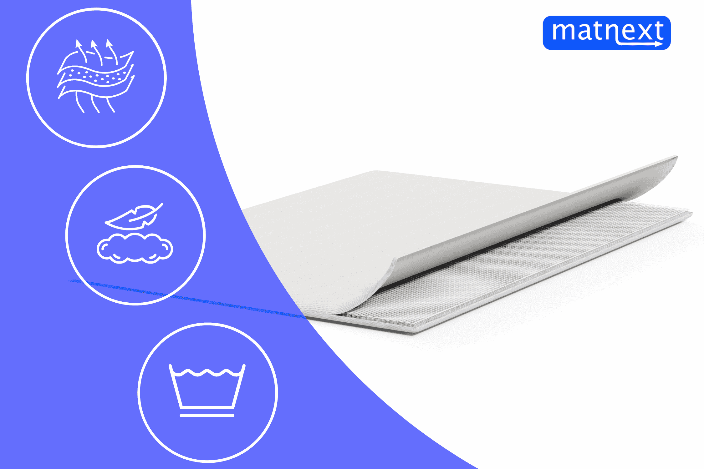 Surmatelas Airflow Matnext – Surmatelas respirant - Matnext